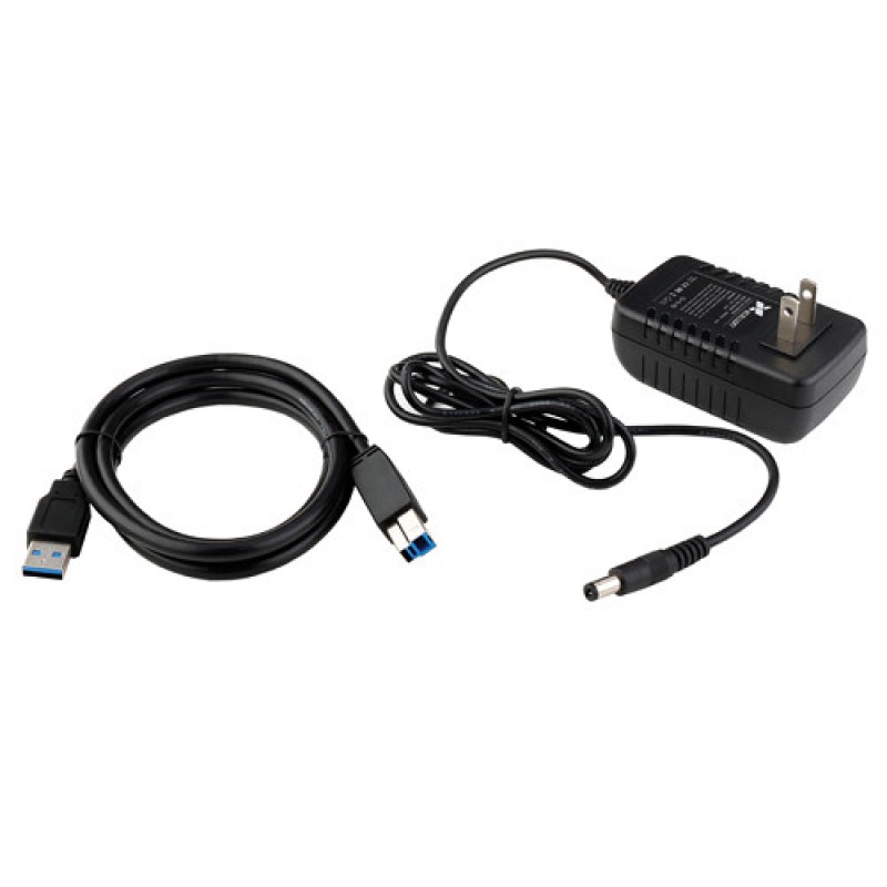 Xcellon 4-Port Powered USB 3.0 Aluminum Hub (Silver)